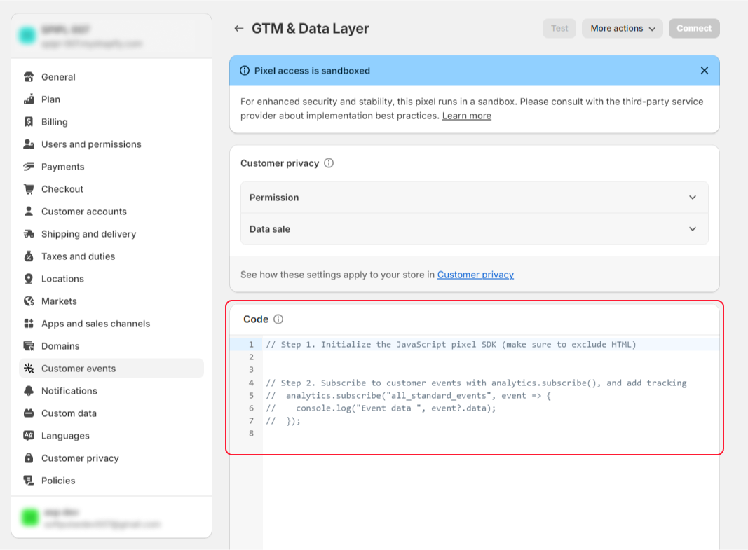 Implement Google Tag Manager on Your Shopify Checkout Page